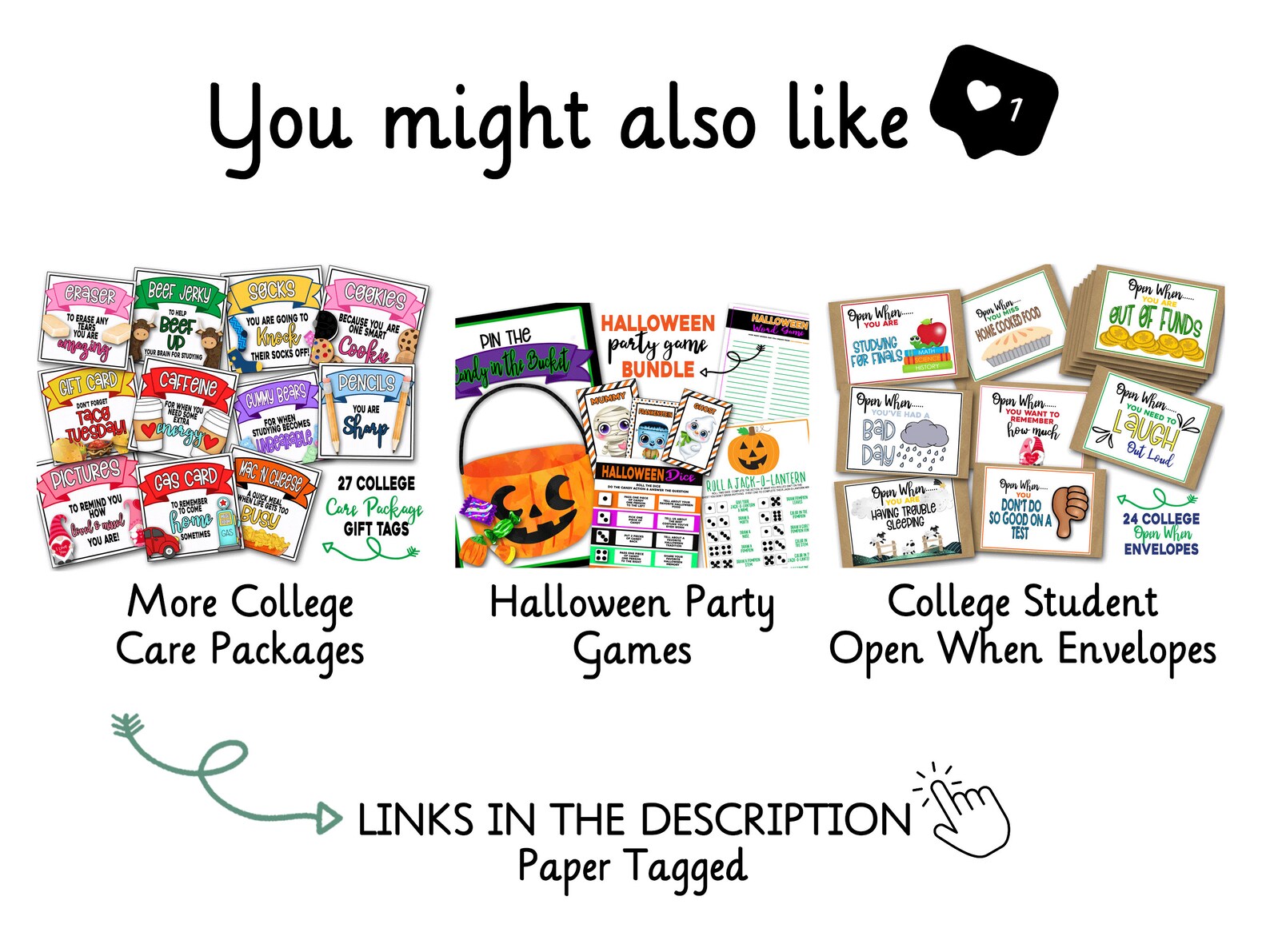 Halloween College Care Package, College Student Halloween Package, No ...
