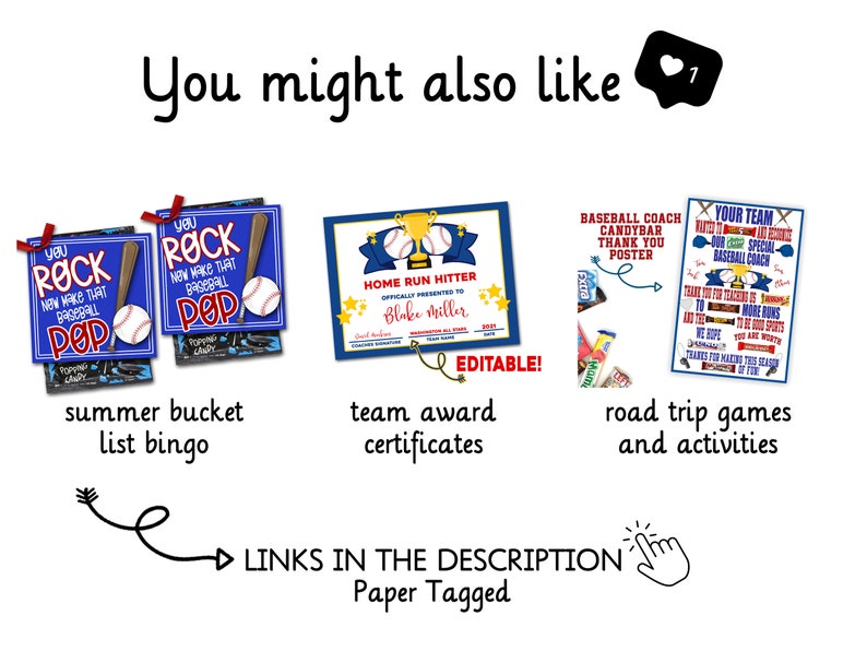 Baseball Treat Tags, Baseball Good Luck Favor Tags, Good Game, Baseball ...