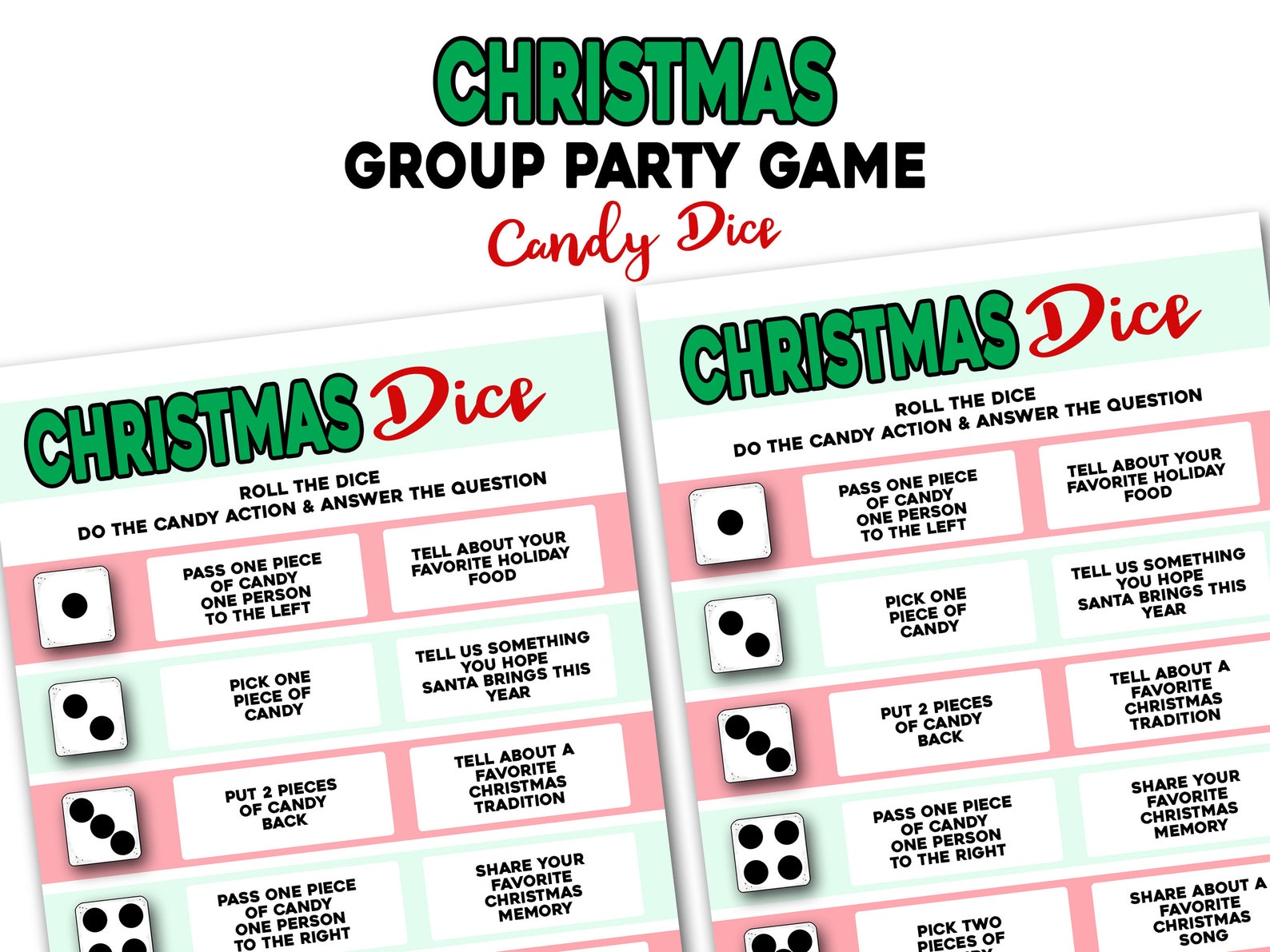 Christmas Party Game Bundle Group Party Games Family - Etsy