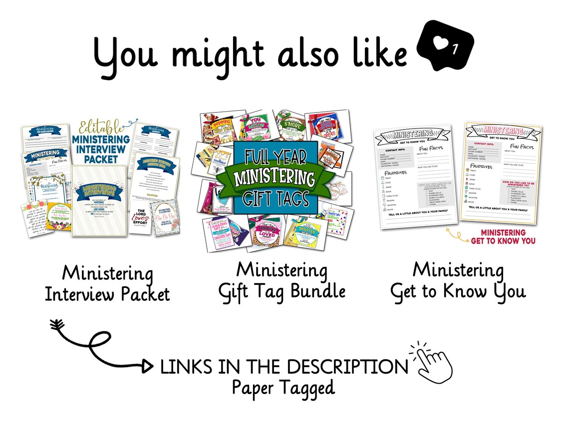 LDS Ministering Handout, Relief Society Handout, Ministering Printables ...