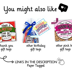 Birthday Treat Tag, Chip Chip Hooray Let's Celebrate You Today ...