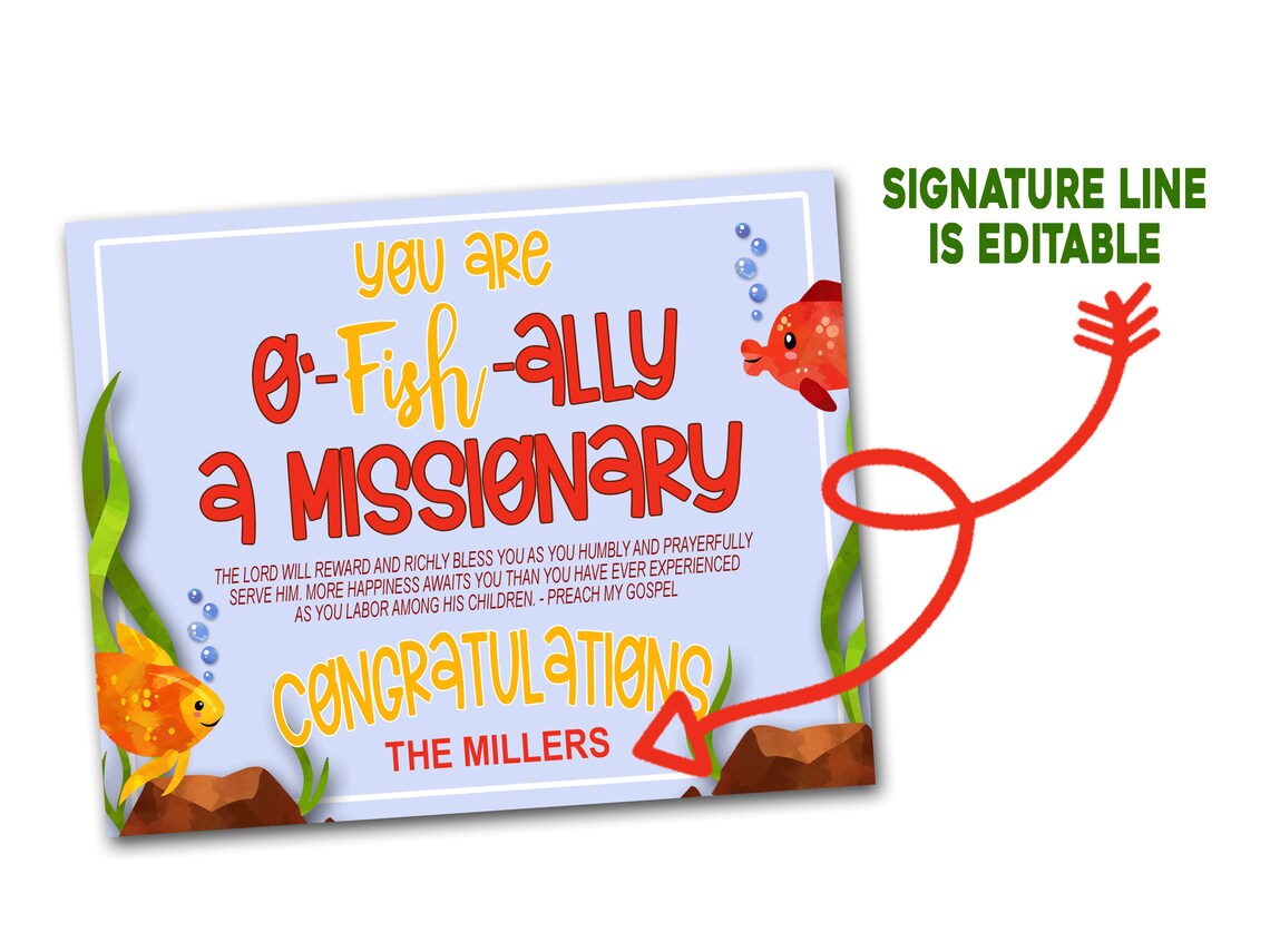 Missionary Card Officially a Missionary LDS Missionary - Etsy