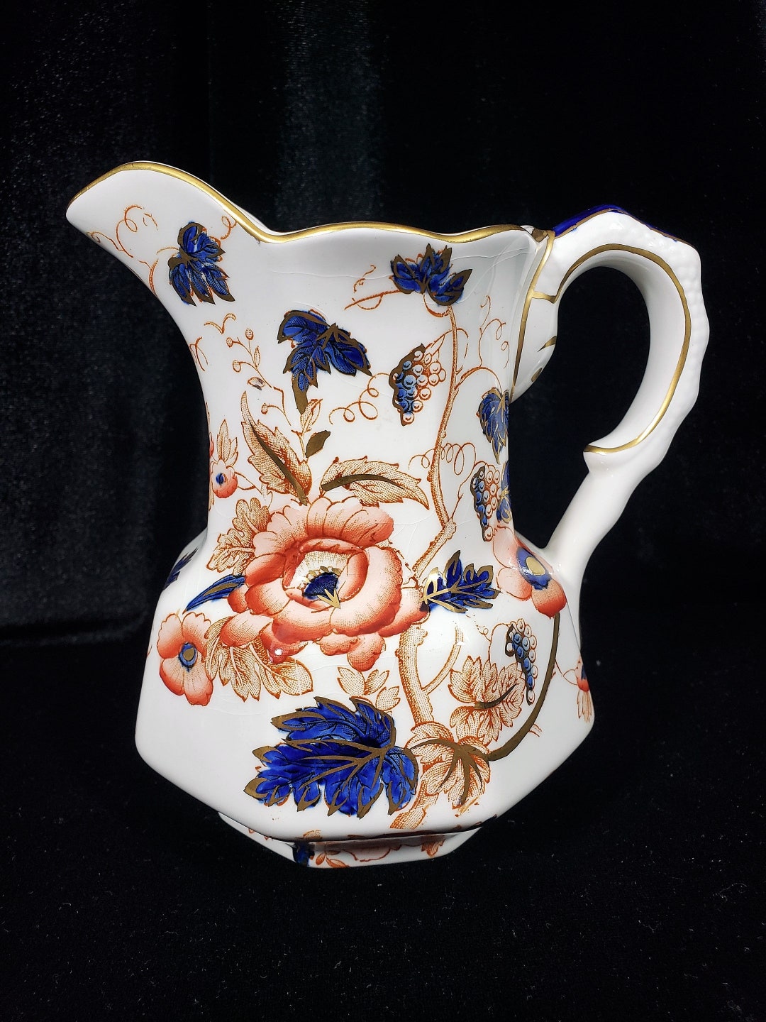 Imari Colors Pitcher by Enoch Wedgwood Tunstall LTD Old Castle Unicorn ...