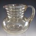1930s Dunbar Flint Glass rings Pitcher in Topaz Blown Glass Iridescent ...