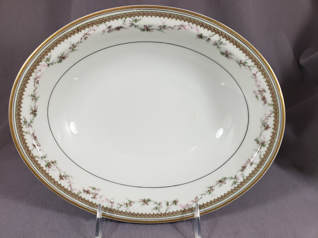 1920s Yale Pattern Limoges Oval Vegetable Serving Bowl Theodore ...