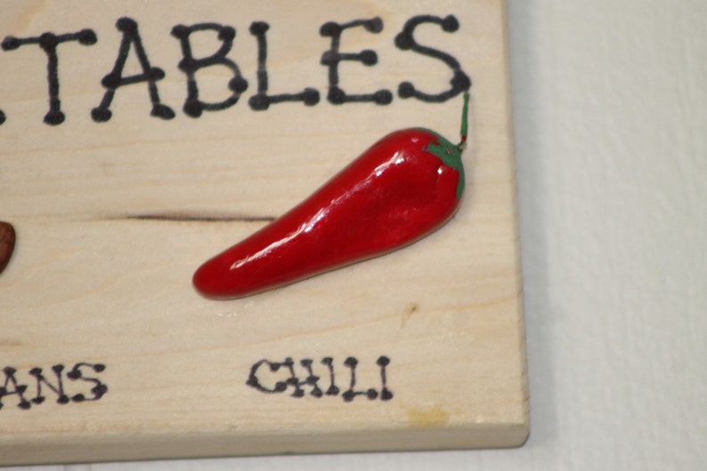 New Mexico's State Vegetables Wooden Sign Plaque Red Hot Chili Peppers ...