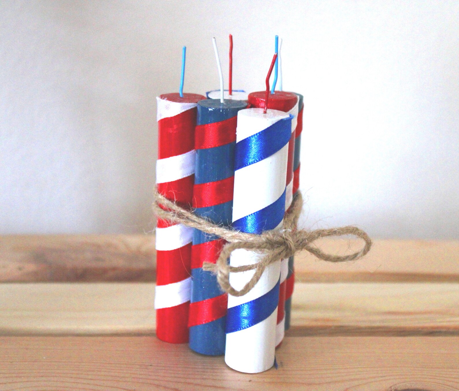 6 Wooden Firecracker Table Décor 4th of July Fourth - Etsy