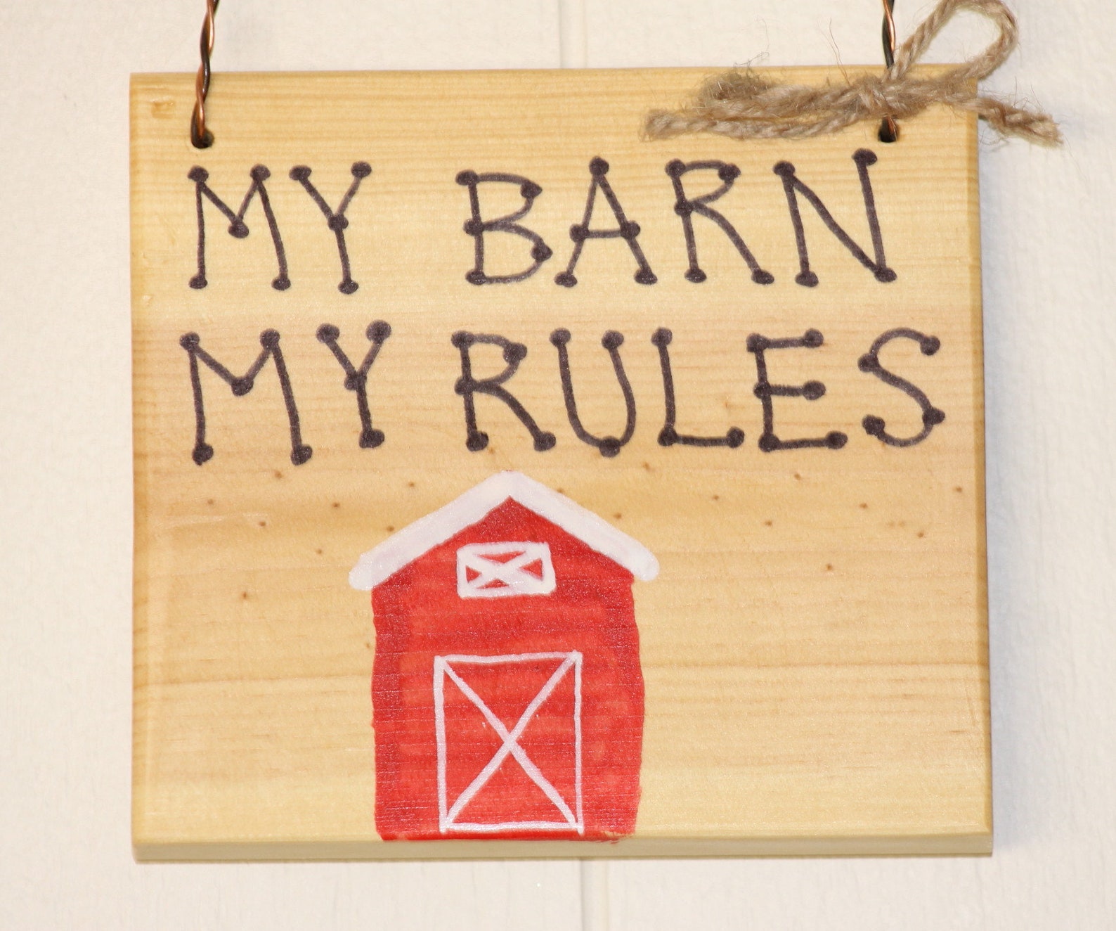 My Barn My Rules Wooden Sign-country Cowboy Cowgirl Rodeo - Etsy