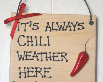 Red Hot Chilli Sign - Etsy