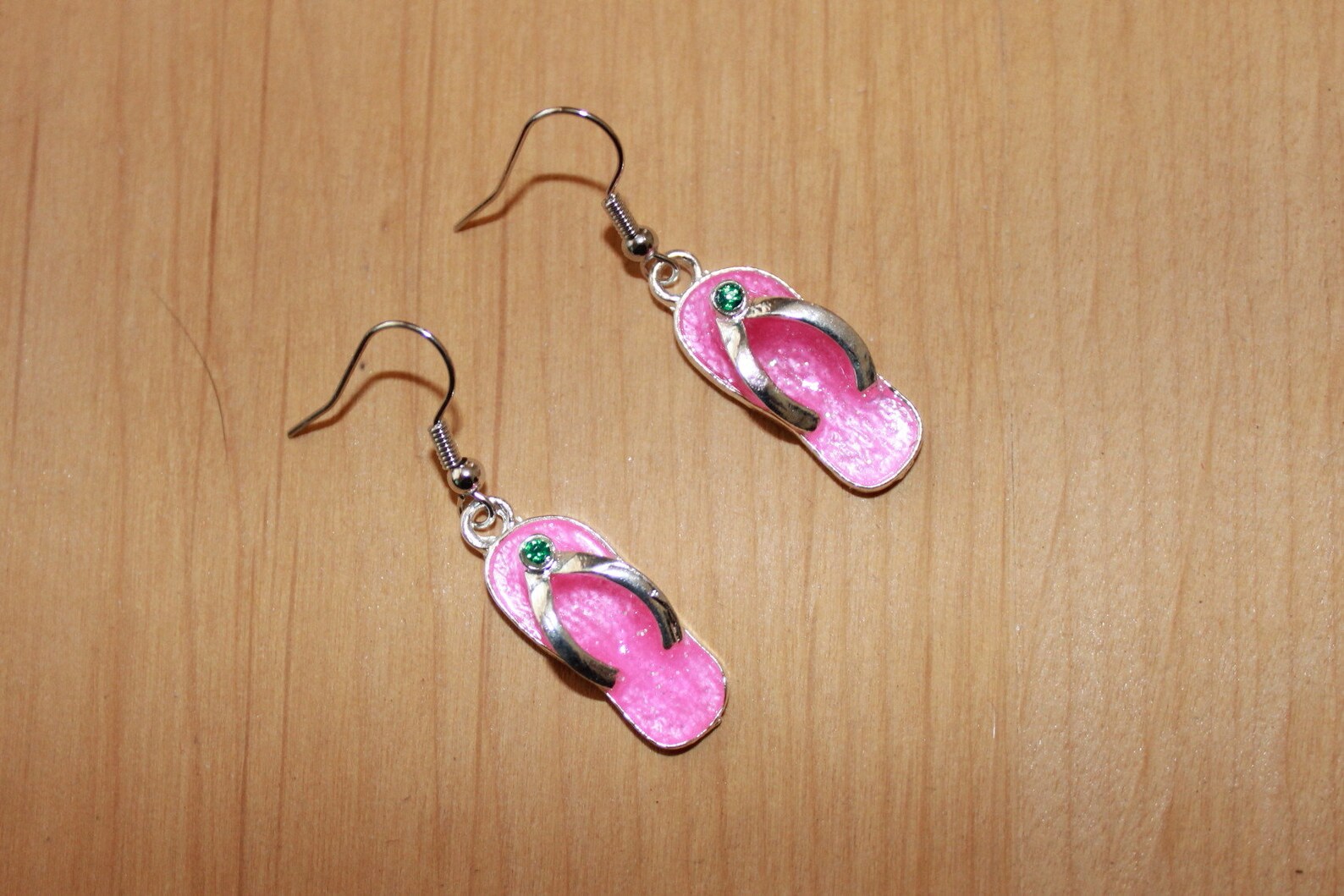 Flip Flops With Gems Dangle Earrings Zories Zory Sandals - Etsy