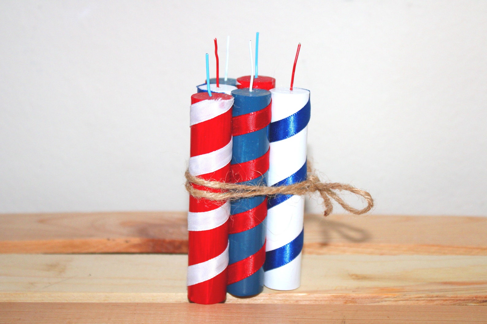 6 Wooden Firecracker Table Décor 4th of July Fourth - Etsy