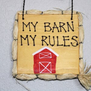 My Barn My Rules Wooden Sign-country-cowboy-cowgirl-rodeo-vaquero ...