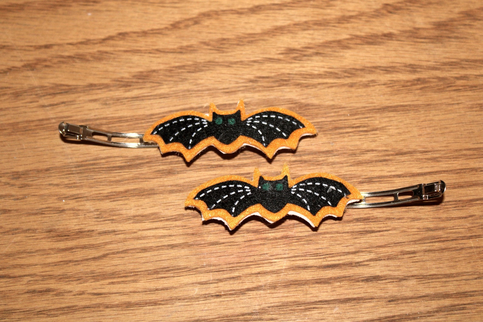 Pair of Cute Felt BAT Barrettes Hair Clips-hair Accessories - Etsy