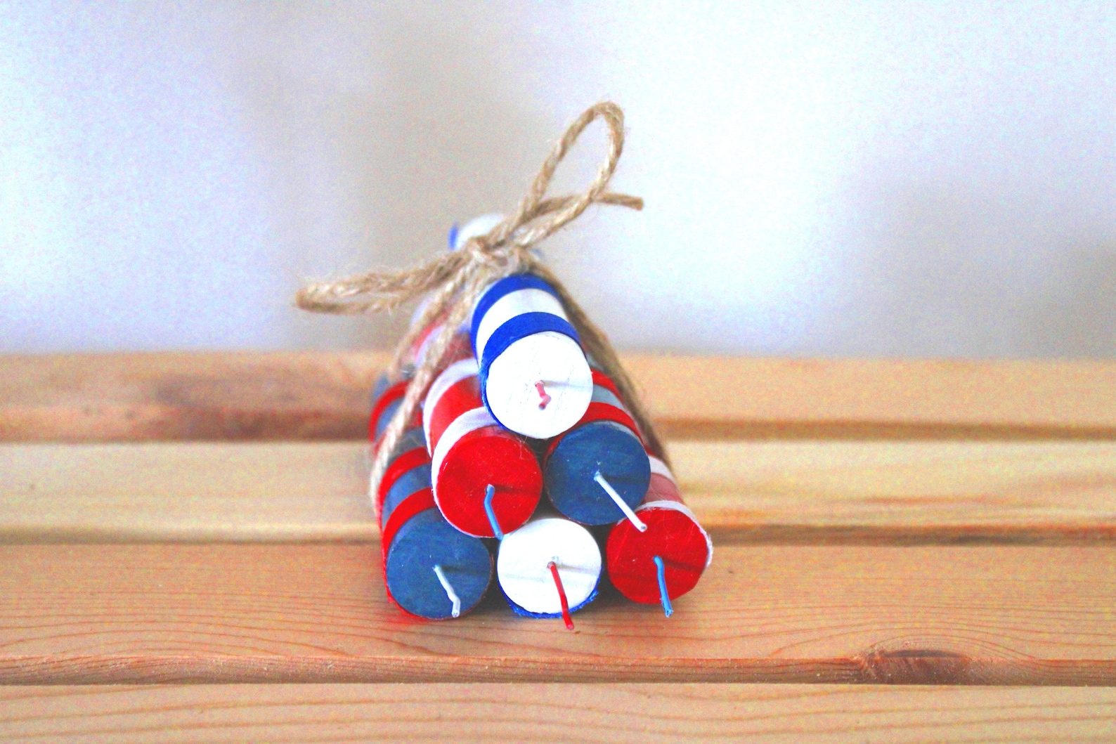 6 Wooden Firecracker Table Décor 4th of July Fourth - Etsy