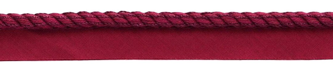 4/16" (0.5cm) Solid Twisted Rope Cord Trim With Lip (style# 0025S ...