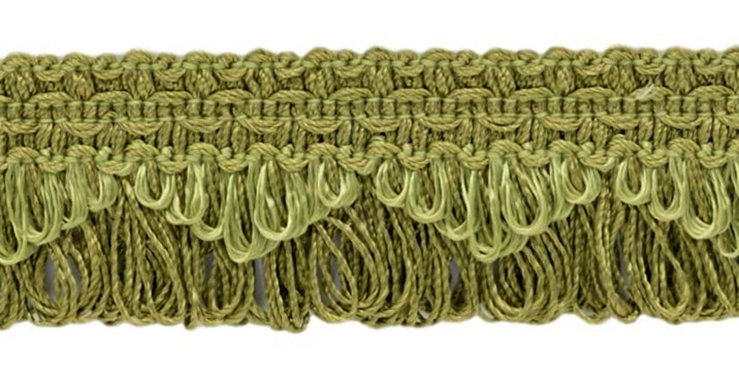 1 3/8" (3.5cm) Long Scallop Loop Fringe | Fringe Trim (style# 0138SCLF ...