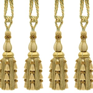 DÉCOPRO Large Elegant Curtain & Drapery Tassel Tieback, Tassel Length ...