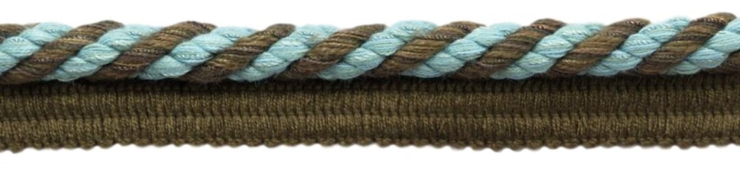 3/8" (1cm) Cord With Lip | Cord Trim (0038V), Blue Ridge Brown ...