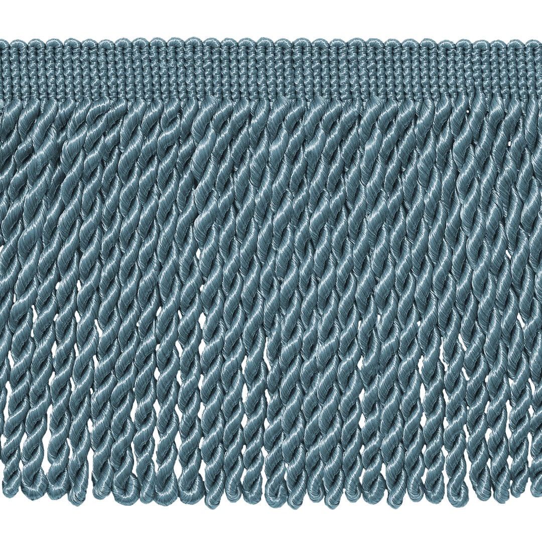 6 15cm Bullion Fringe Trim style BFS6, Aquatic Blue M17 light Teal Blue ...