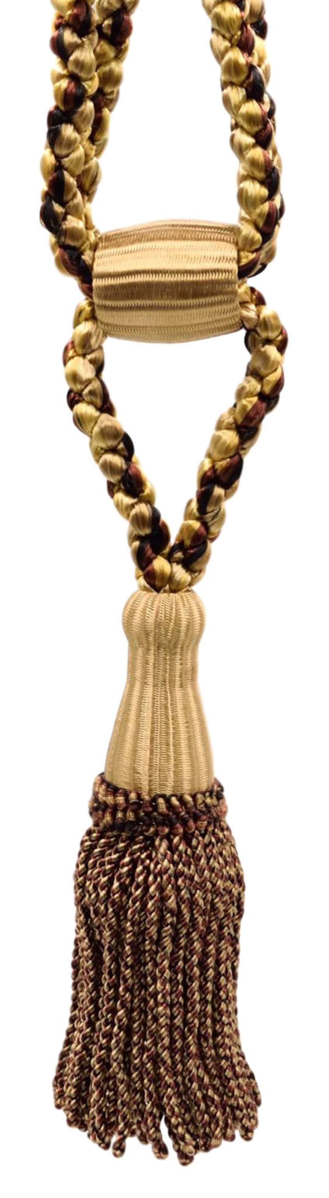 Black,auburn,straw,harvest Gold,champagne,gold Tassel Tieback/ 5 1/2 ...