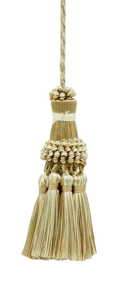 4 10cm Key Tassel 3 7.5cm Loop NKT White - Etsy