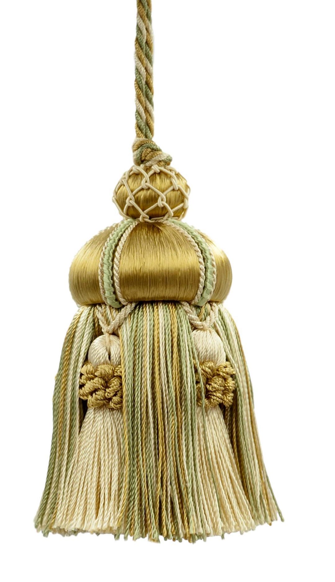 DÉCOPRO 4" (10cm) Key Tassel, 3 1/2" (8.5cm) Loop, Accented With Crown ...