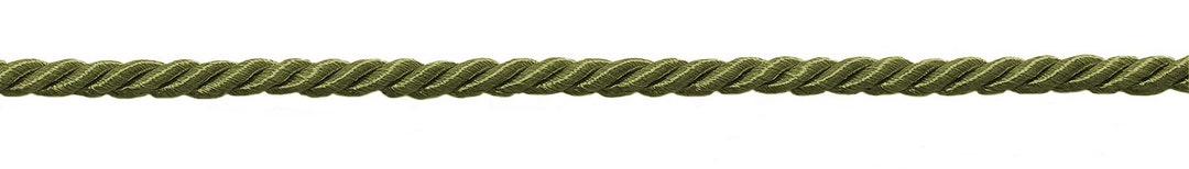 3/16" (0.5cm) Small Twisted 3-ply Rope Cord Trim # 0316NL, Dark Olive ...