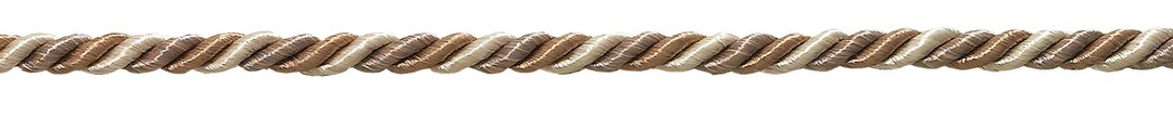 3/16" (0.5cm) Small Twisted 3-ply Rope Cord Trim # 316BNL, Taupe Beige ...