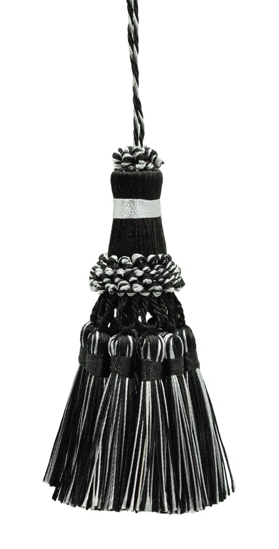 4 10cm Key Tassel 3 7.5cm Loop NKT Silver - Etsy