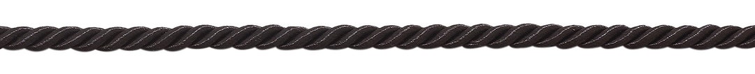 3/16" (0.5cm) Small Twisted 3-ply Rope Cord Trim # 0316NL, Pure Black # ...