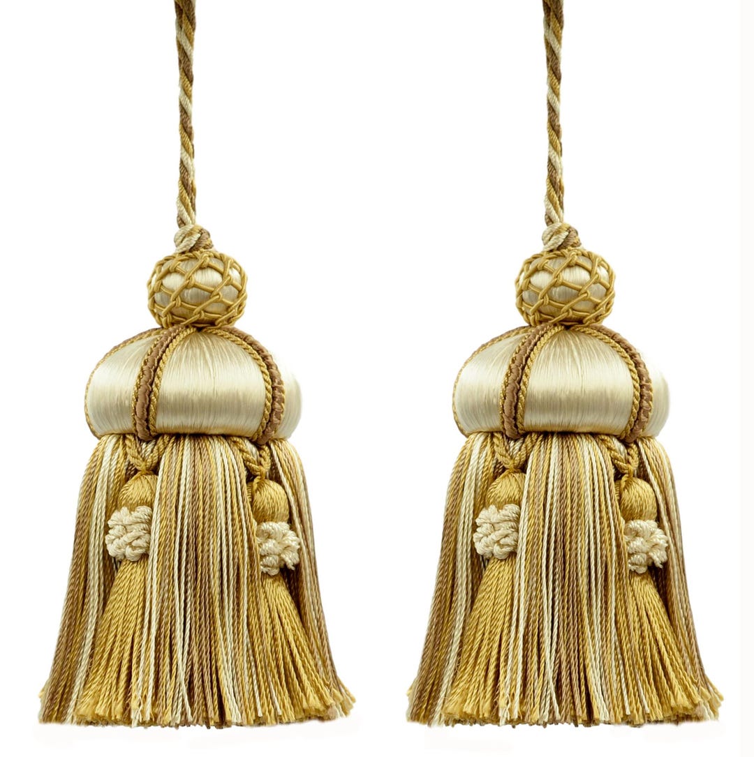 DÉCOPRO 4" ,key Tassel, 3 1/2" ,loop, Accented With Crown Tassels ...