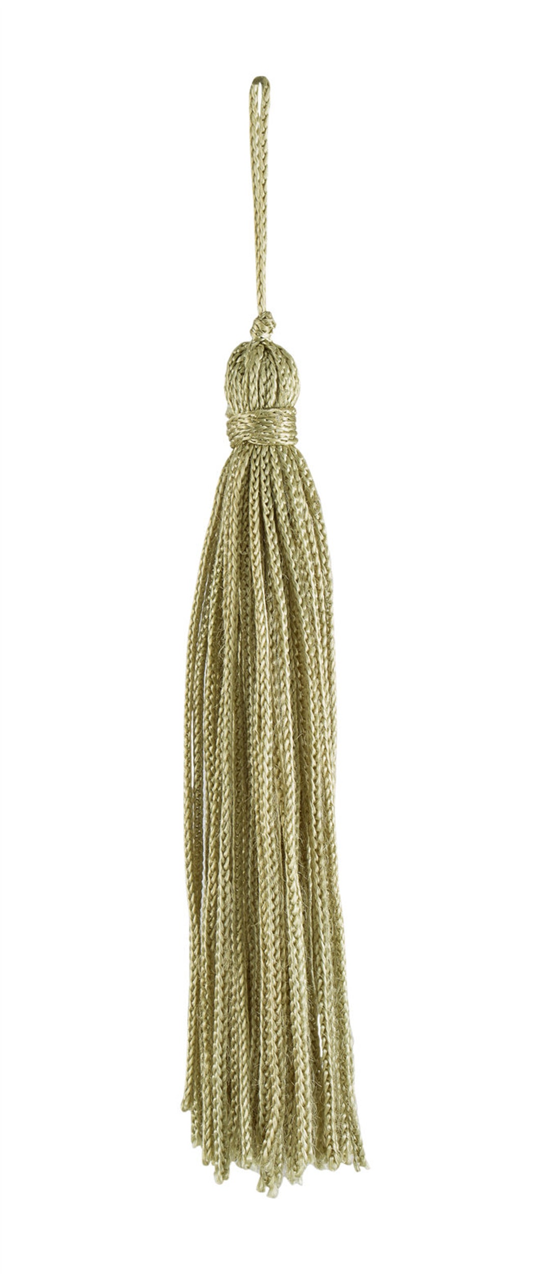 Set of 10 Sage Chainette Tassel, 4 Inch Long With 1 Inch Loop, Basic ...