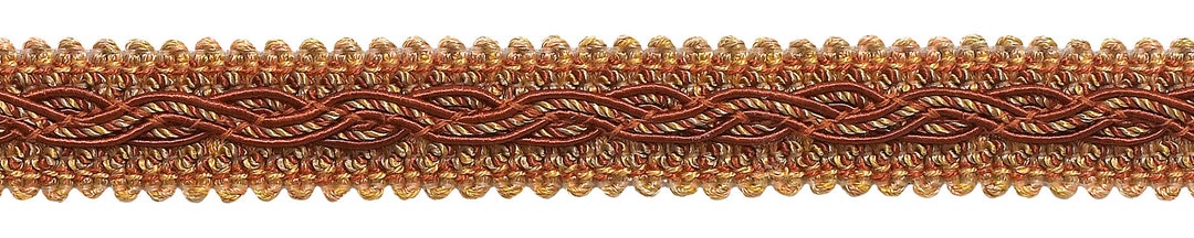 7 Yard Pack - Rust Gold Baroque Collection Gimp Braid 7/8" Style ...