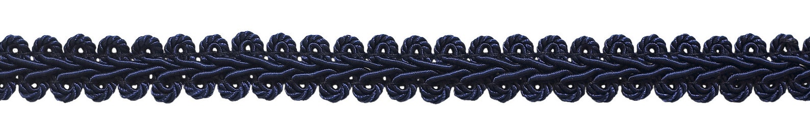 1/2 1cm Basic Solid Collection French Gimp Braid Trim FGS, Dark Navy ...