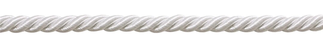 5/16" (0.5cm) Medium Twisted 3-ply Rope Cord Trim (style# 0516NL), Pure ...