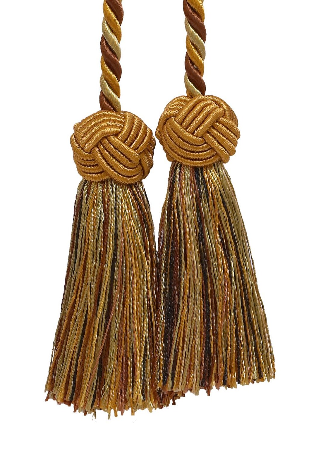 DÉCOPRO Double Tassel Curtain and Drapery Tieback / Holdback, 3 1/2" (8 ...