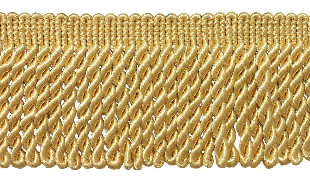 3 Inch Long Light Gold Bullion Fringe Trim, Style# BFS3 Color B7, Sold ...