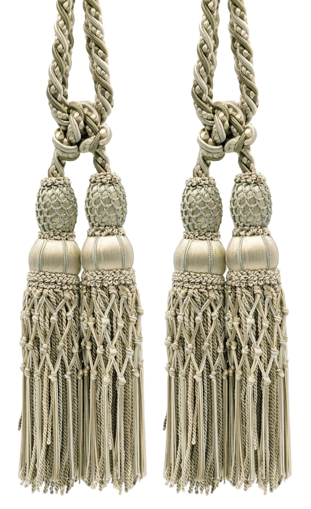 DÉCOPRO Curtain & Drapery Double Tassel Tieback, Tassel Length 10 ...