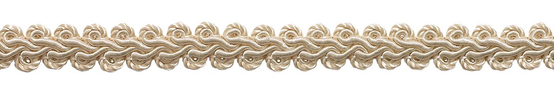 1/2" (1cm) Basic Solid Collection French Gimp Braid Trim # FGS, Cream ...