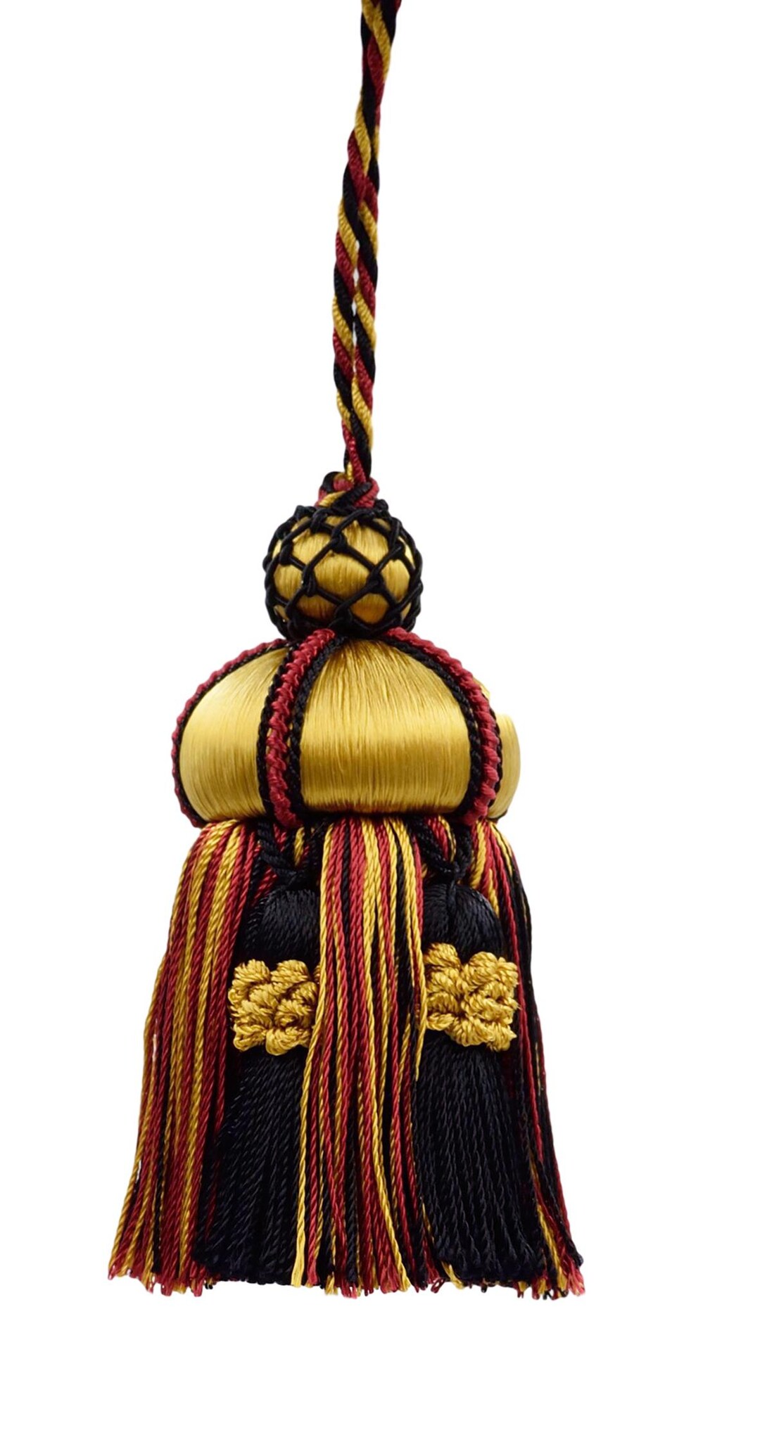 DÉCOPRO 4" (10cm) Key Tassel, 3 1/2" (8.5cm) Loop, Accented With Crown ...