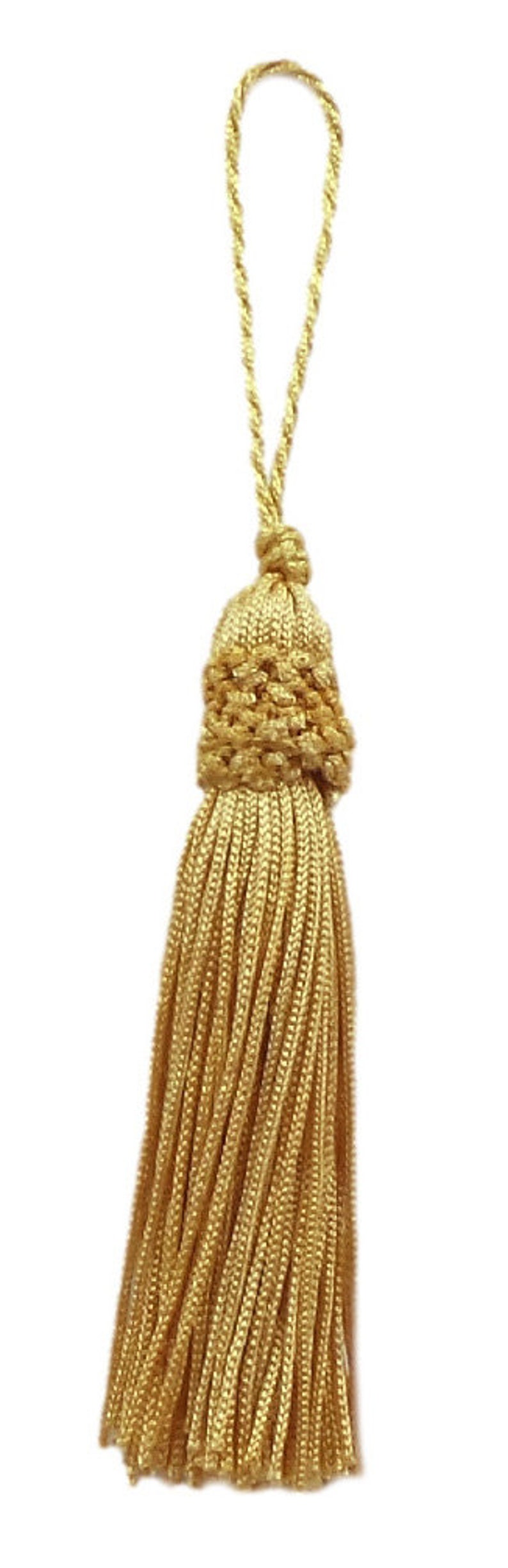Set of 10 Gold Crown Head Chainette Tassel, 3 Inch Long With 2 Inch ...