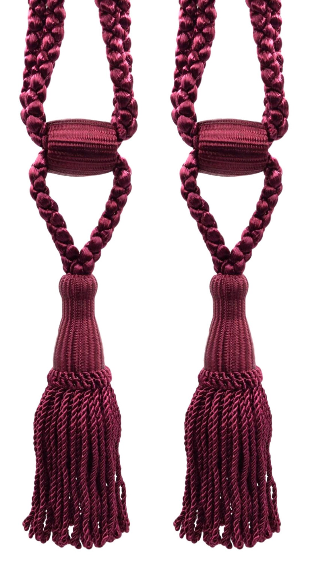 DÉCOPRO Curtain & Drapery Tassel Tieback, Adjustable Cord Length ...