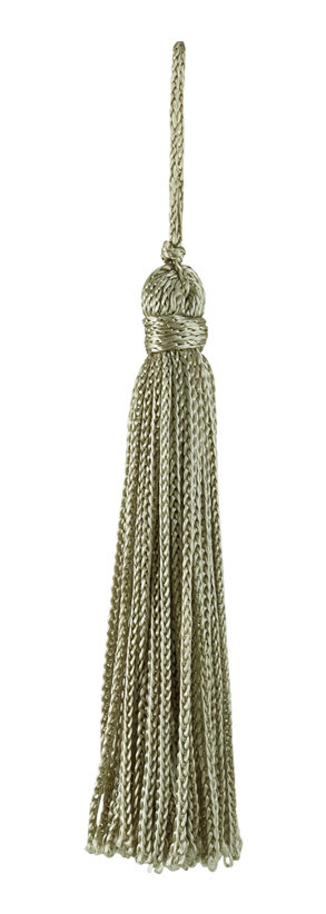 3" (7.5cm) Basic Chainette Tassel | Craft Tassel (RT03), Light Olive ...