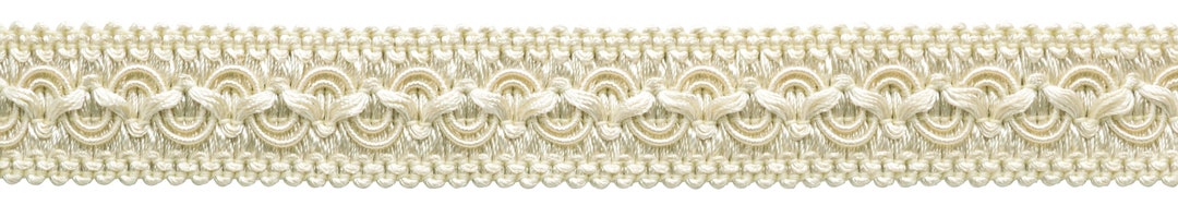 1" (2.5cm) Solid Wide Gimp Braid Trim (0100SG), off White #26 (ivory ...