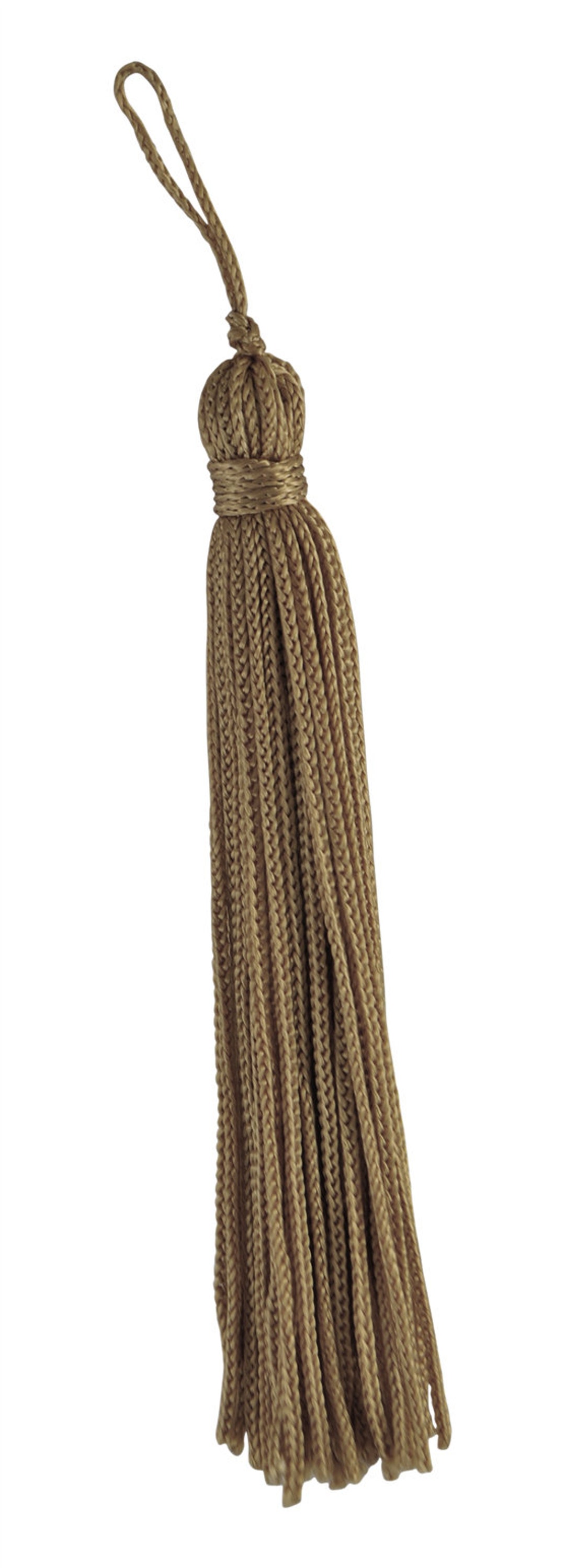 Set of 10 / Sandstone Light Beige / Chainette Tassel / 4 Inch Long With ...