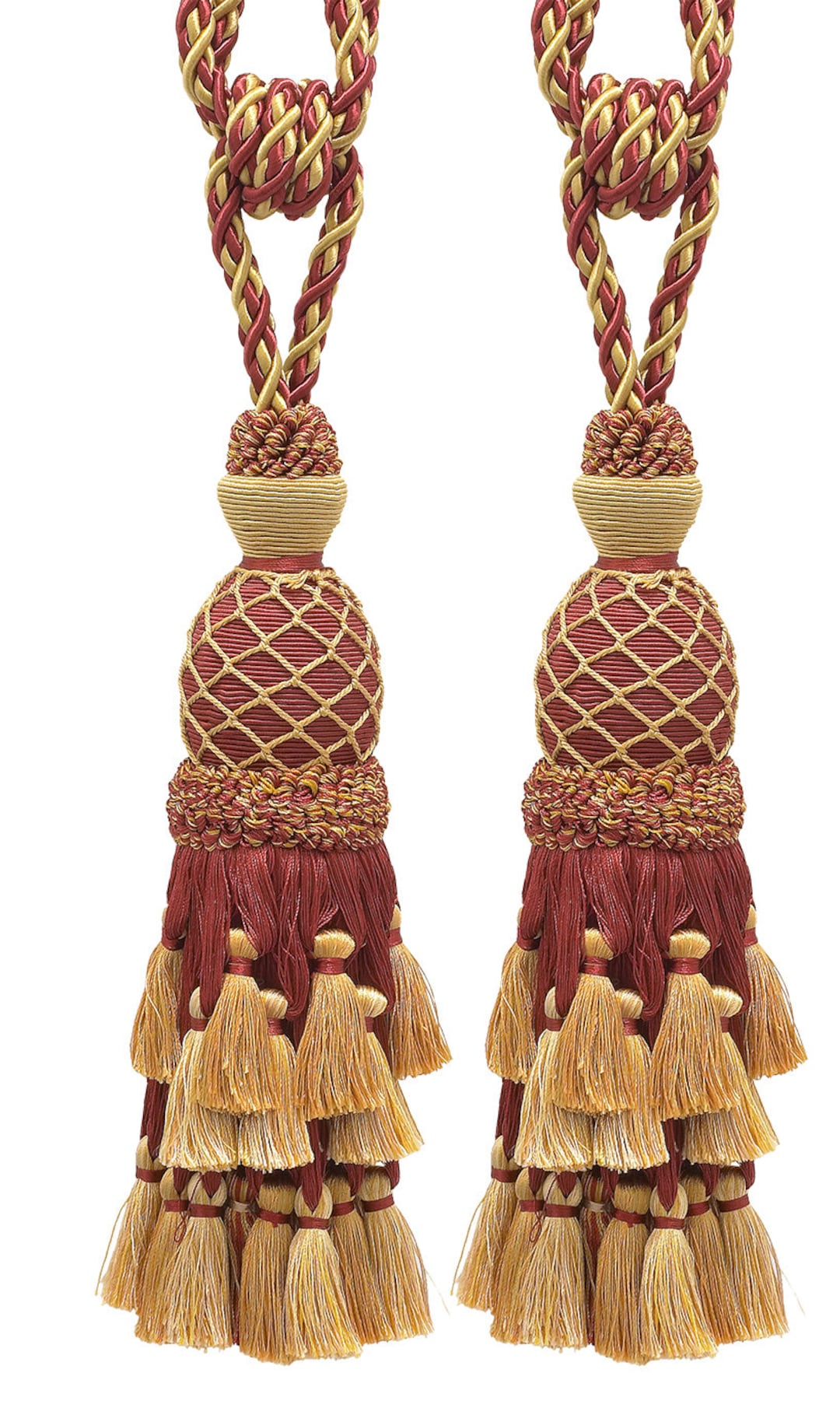 DÉCOPRO Curtain Tassel Tieback, Tassel Length 11" (27.5cm), Spread 34 ...