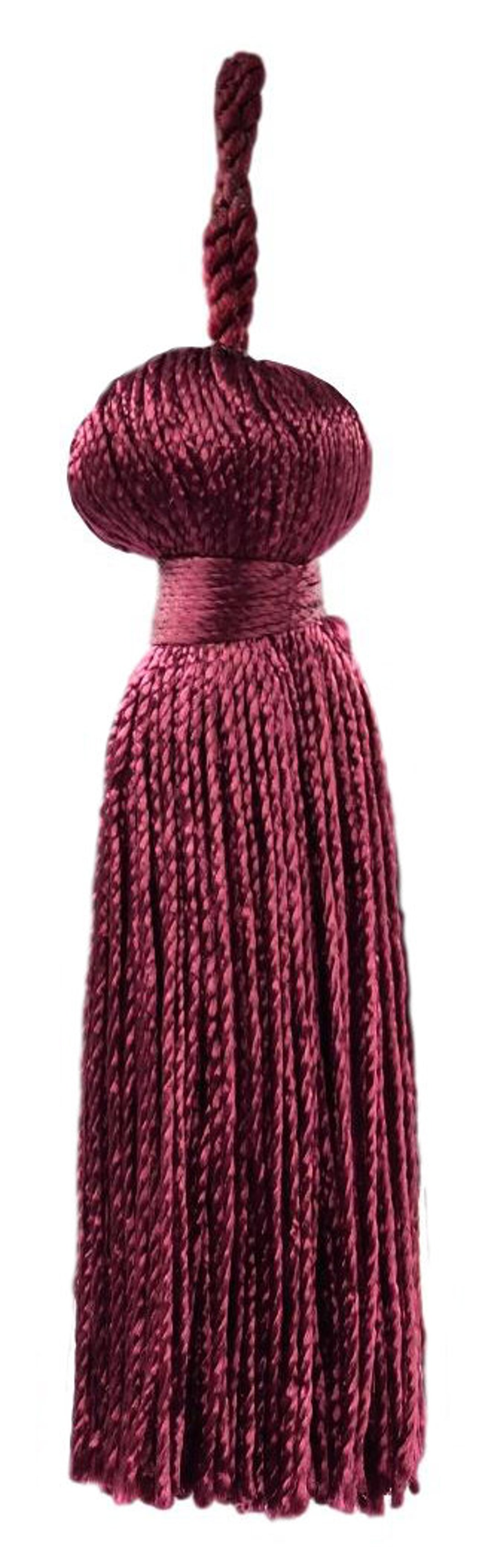 Burgundy Petite Key Tassel / 3 Tassel With 1 Loop / Style BT3 11309 ...