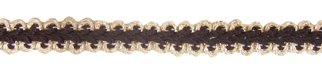 1/2" Basic Solid Collection French Gimp Braid Trim # FGS, Mocha Tan ...
