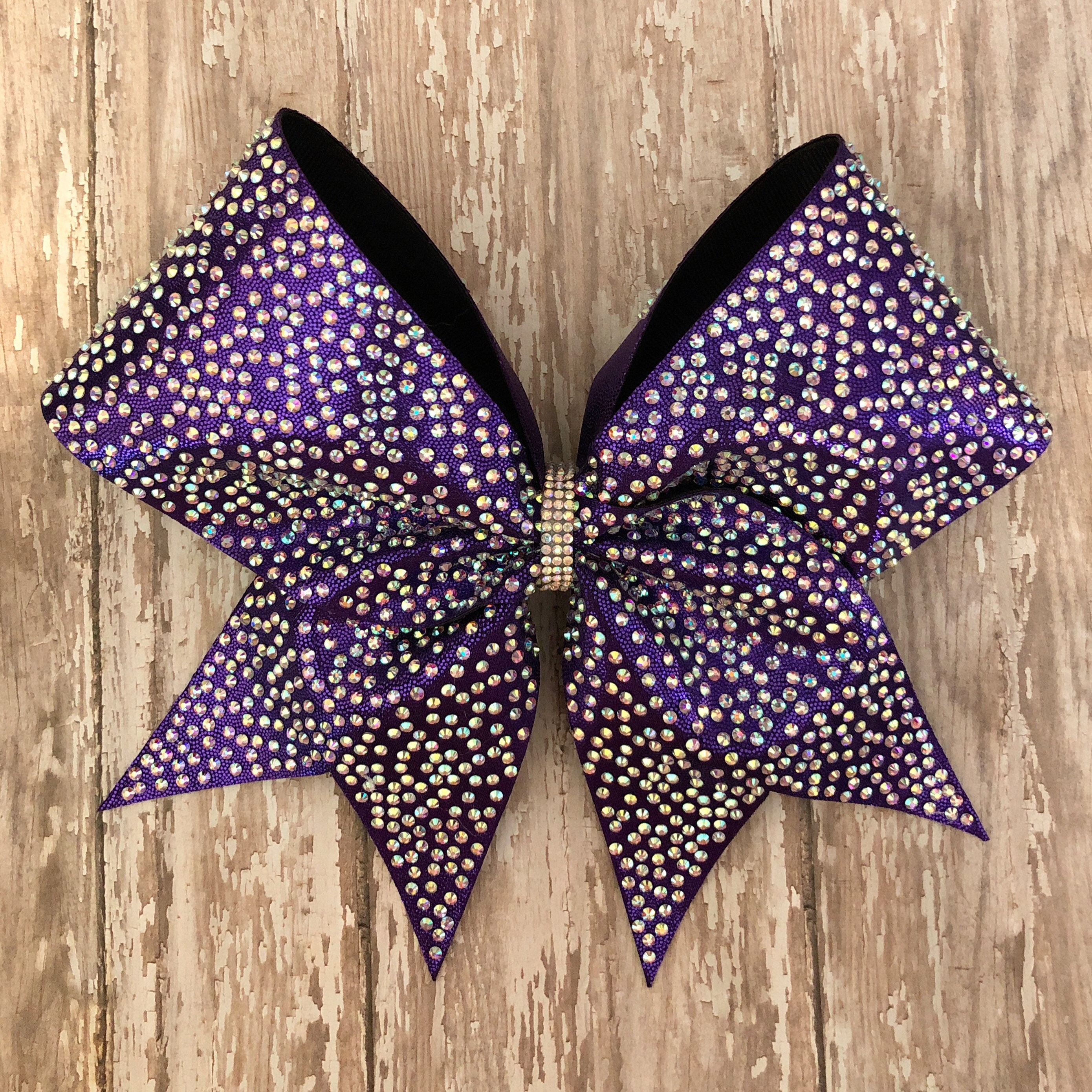 Rhinestone Cheer Bow: 2400+ AB Crystals, Competition Team Bow - Etsy