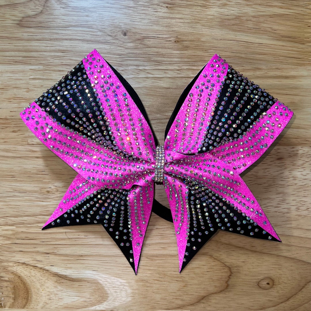 Rhinestone Cheer Bow: Competition Team Hair Bow - Etsy